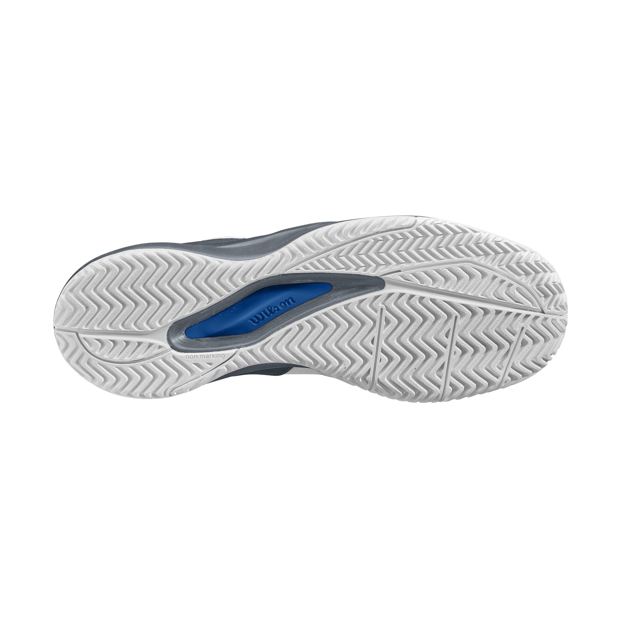WILSON Men's Rush Pro Ace Pickler Sneaker, White/Grey/Classic Blue, 7.5