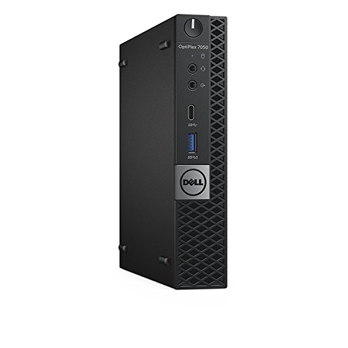 Dell OptiPlex 7050 Micro Form Factor Desktop Computer, Intel Core i7-7700T, 16GB DDR4-2400 (2x8GB), 512GB Solid State Drive, Windows 10 Pro (Renewed)