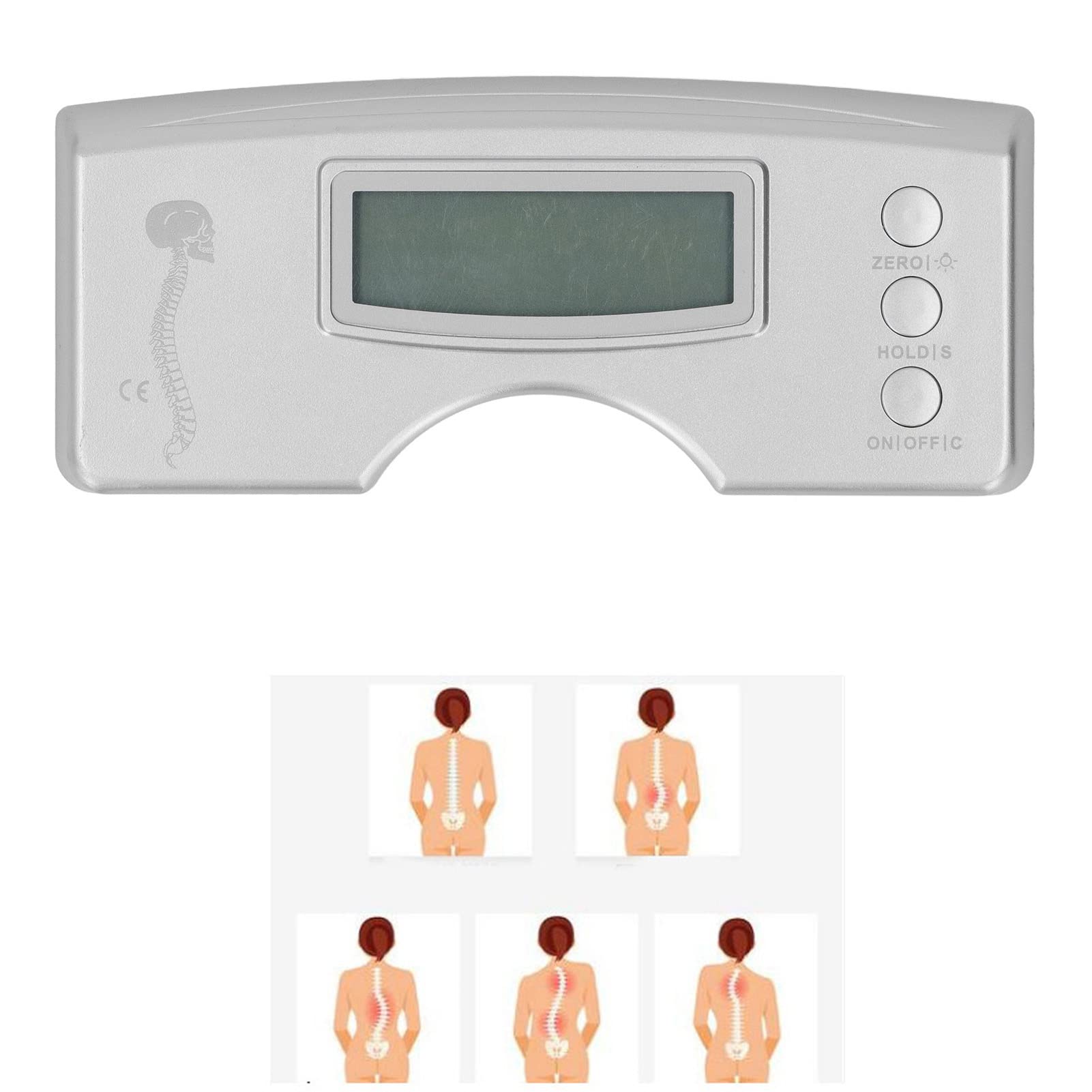 Human Scoliosis Meter, Scoliometer Digital Scoliosis Meter Human Spine Scoliometer Detector with Carrying Pouch for Measuring, Reusable Respirators