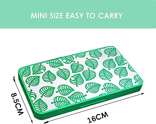 DeHasion 24 Slots Switch Game Card Case for Nintendo Switch/Switch OLED Game Card/ Portable Switch Game Card Holder Storage with 24 Game Card Slots (Green-L)