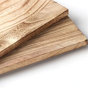 HOBBYMATE Floating Shelves, Wall Mounted Bathroom Storage Organizer Wood Shelf, Home Display Decoration Wall Shelf, Pack of 2