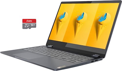 Lenovo Flex 3i Chromebook 15.6" FHD Touch Screen Laptop, Intel Celeron N4500 Processor, Intel UHD Graphics, 4GB RAM, 128GB Storage(64GB PCIe SSD+5ave 64GB Flash Memory), Chrome OS, Blue