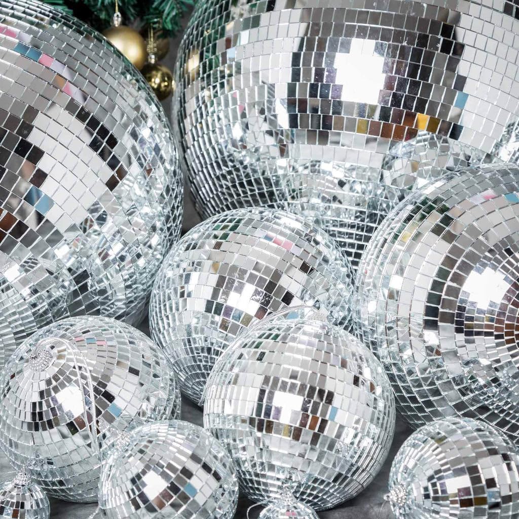 Tableclothsfactory 20" Groovy Glass Mirror Disco Ball Party Decoration for Wedding Event Birthday Party