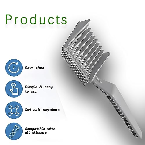 hwojjha fade comb, barber fade comb, professional hair cutting comb, compatible with all barber brandsā¦(2pcs)