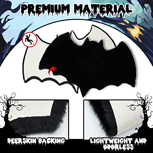 Xuhal Bat Rug Halloween Rug Gothic Rug Welcome Mat Soft Indoor Modern Area Rugs for Living Room Children Bedroom Home Decor Nursery Holiday Decorative
