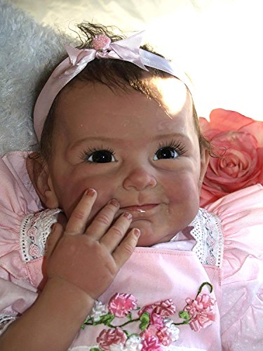 LOVEDOLL Reborn Baby Dolls Girls 22" Reborn Doll Silicone Vinyl Limbs Cloth Body Gift Sets