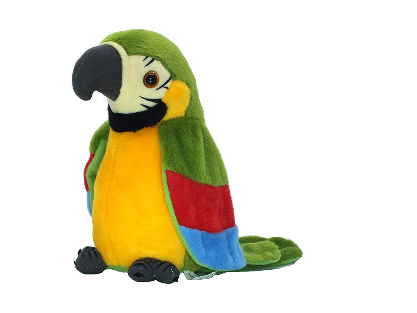 Talking Parrot No Matter What You Say Will Repeat What You Say Funny Learning Good Helper Bring You Happiness!Parrot Toys! Speaking Parrot.Talking Bird.Multifunctional Electric Plush Parrot Speaking