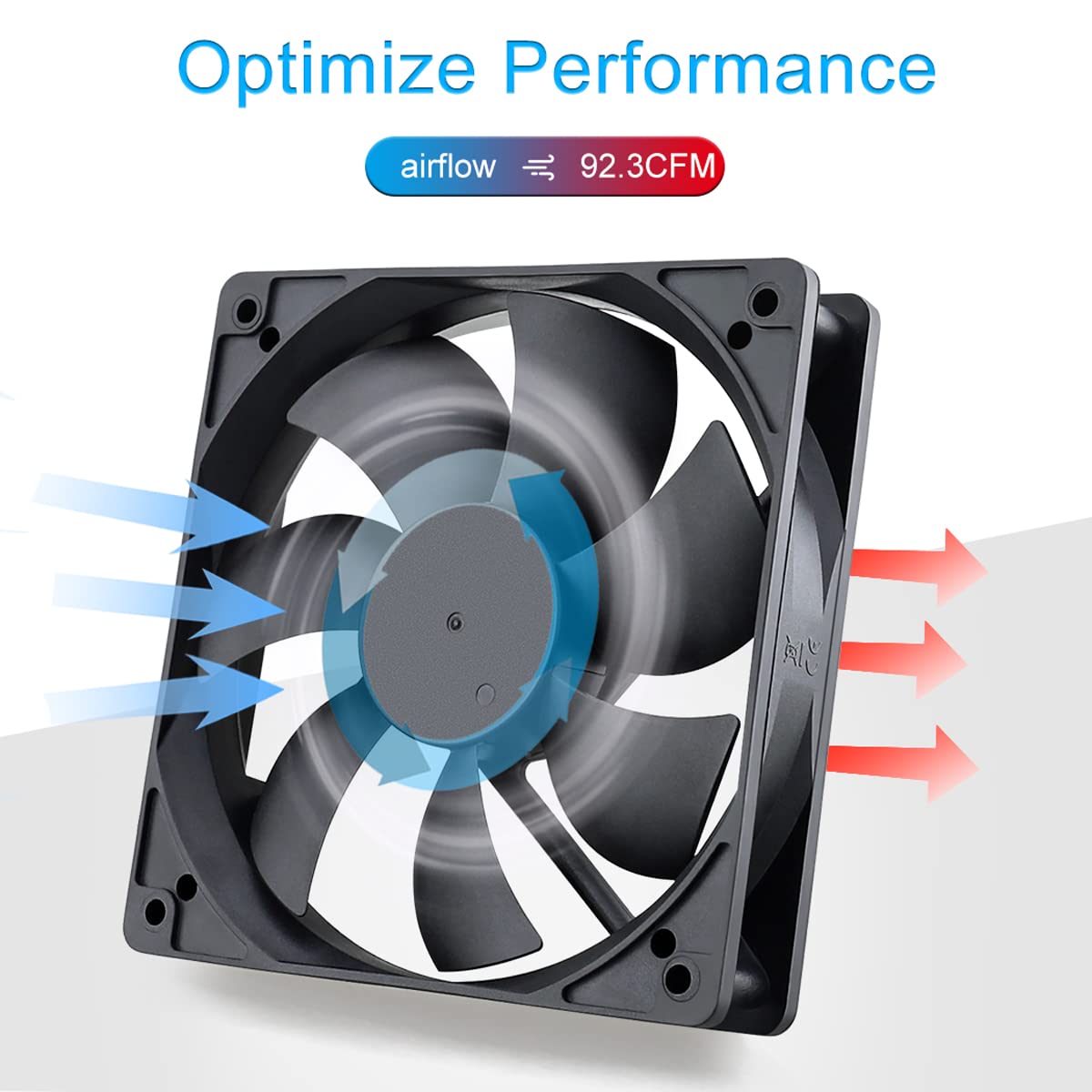 GDSTIME 120x25mm Ball Bearing Fan Bundle with Hydraulic Bearing 120x25mm Fan - 12V 2 Pin