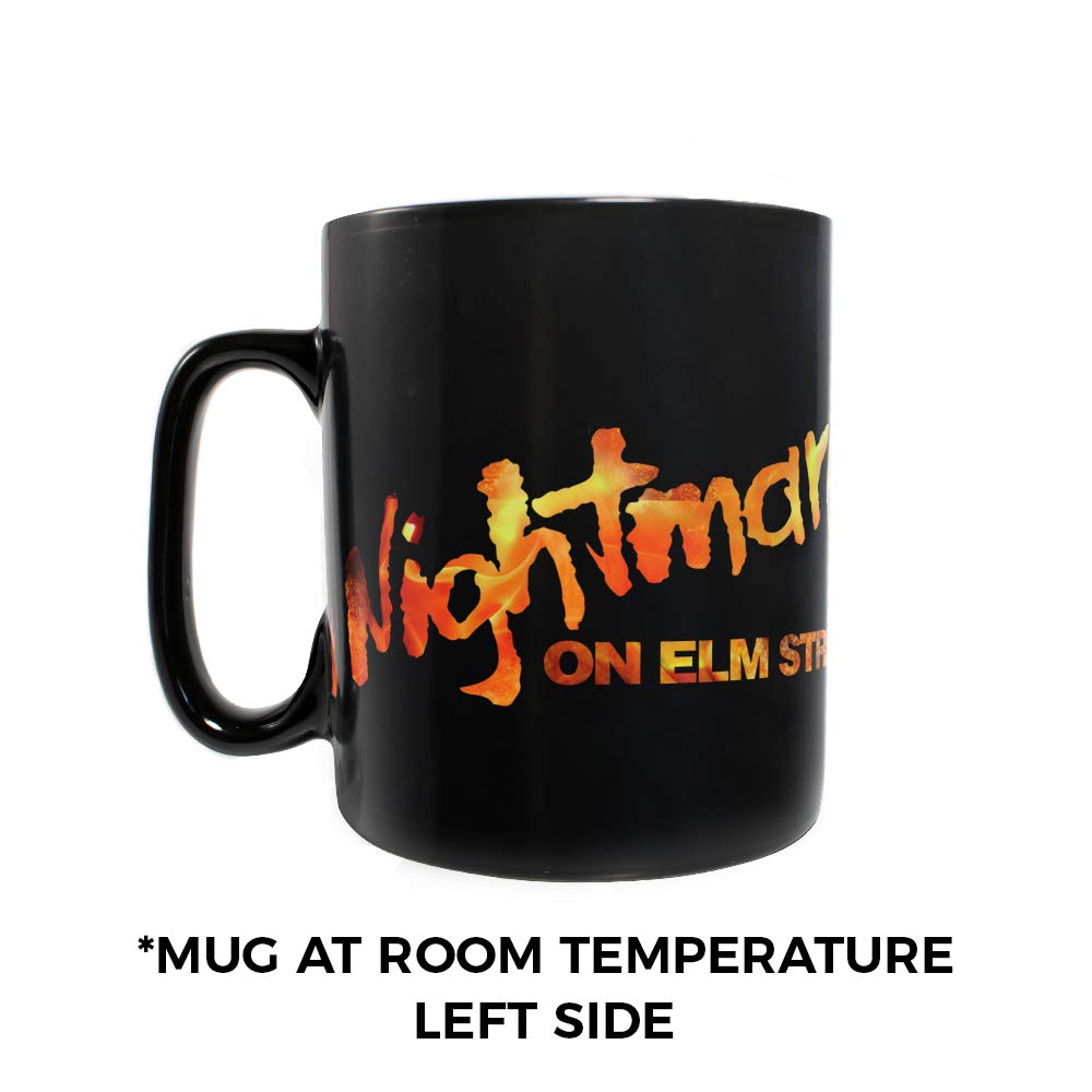 Morphing Mugs A Nightmare On Elm Street β Welcome to My Nightmare β Freddy Krueger Heat Sensitive Clue Mug β Full image revealed when HOT liquid is added - 16oz Large Drinkware