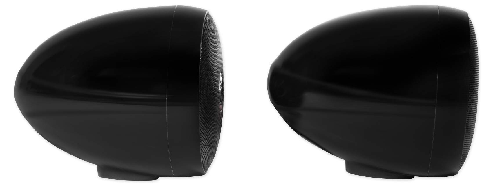 Rockville rocknride (2) RockNRide 3" Powered Bluetooth Metal Motorcycle Handlebar Speakers, Black