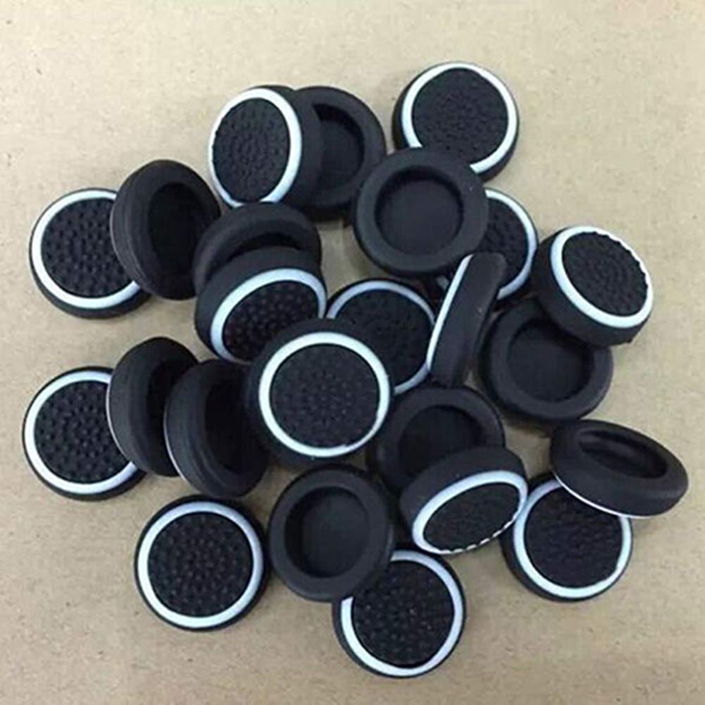 shlutesoy 4Pcs Replacement Silicone Thumb Grip Stick Cap Covers,Controller Thumb Silicone Stick Grip Cap Cover for PS3 PS4 Xbox ONE Red