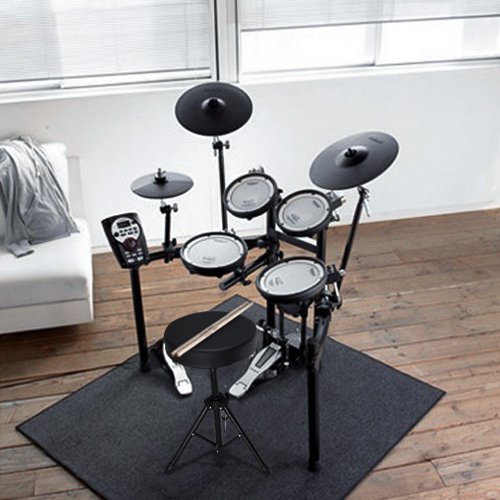 COOCHEER Universal Drum Throne Stool Upgraded,Padded Drum Seat Rotatable Drumming Stools for Kids and Adult