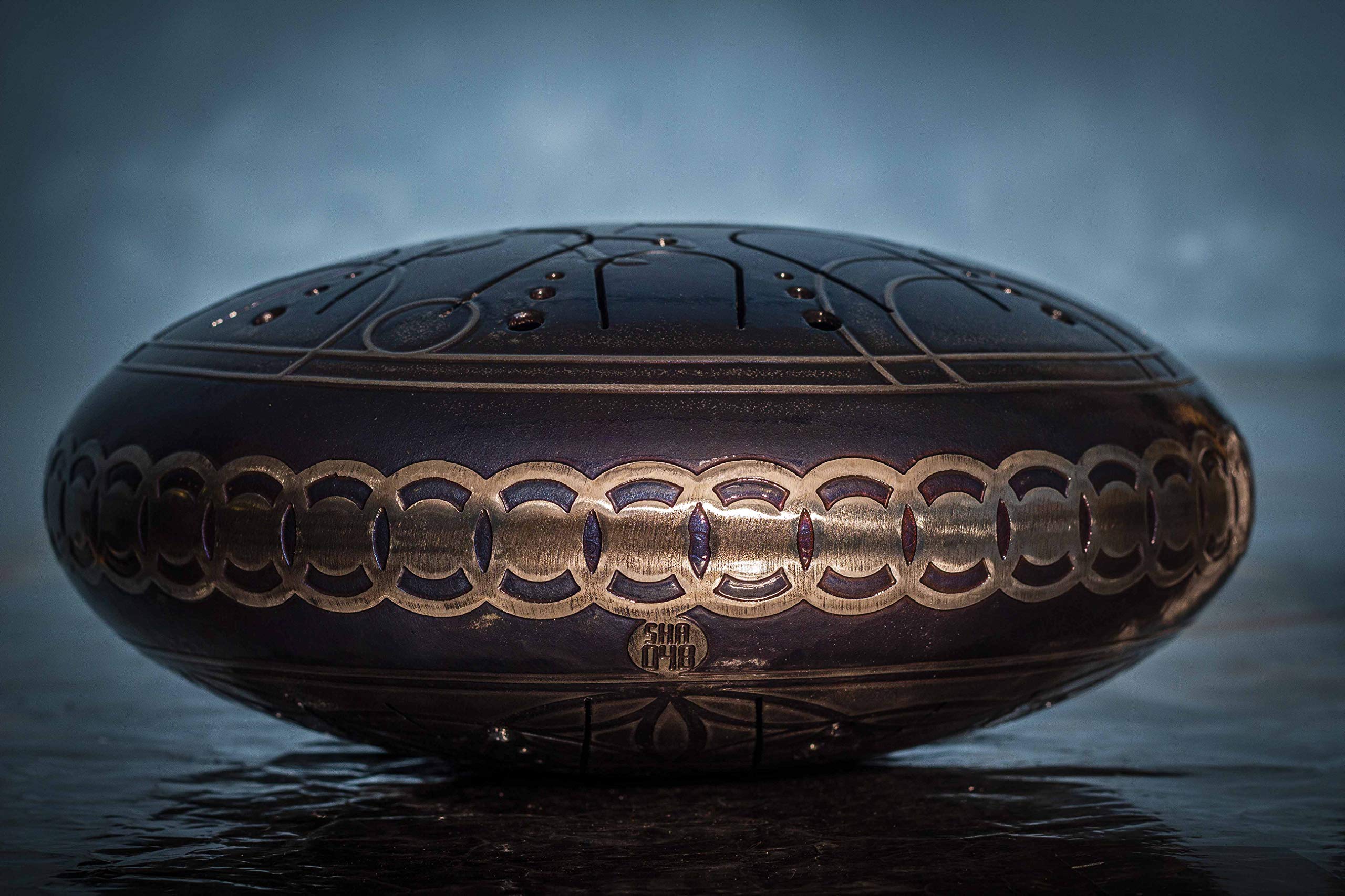 Tank Drum Kosmosky 12" (30 cm) KSY-141"Pegasus" 2-sided/B minor; E major/Hand Pan/Steel Drum/Tongue drum/Singing bowl