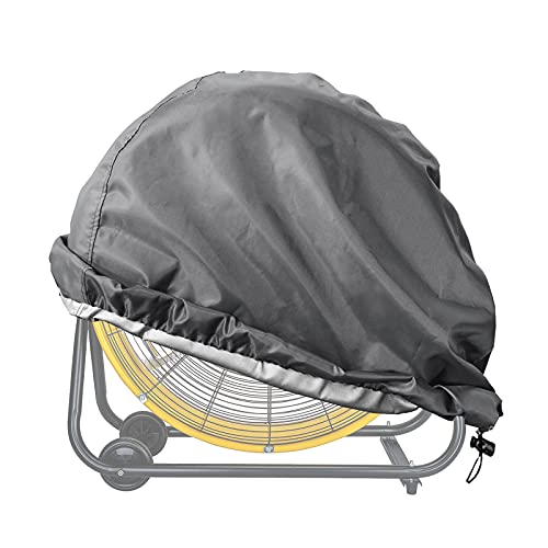 LSongSKY Industrial Fan Cover,Waterproof&Dustproof Cover Suitable for 24" High Velocity Movement Heavy Duty Drum Fan, Heavy Duty Outdoor Floor Fan Cover,Fits up to 29.9 x 8.6 x 29.9 inches,Grey