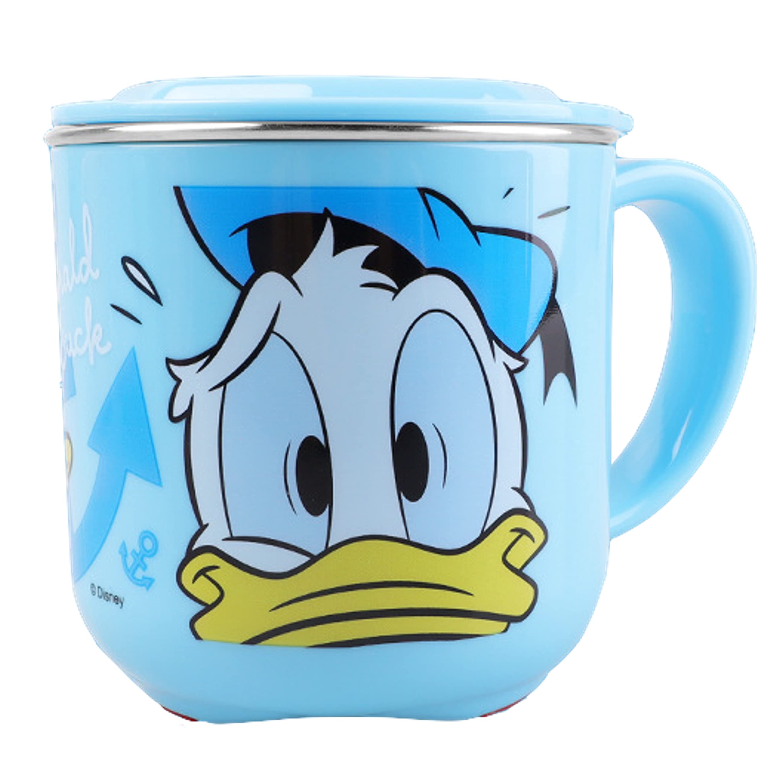Everyday Delights Disney Donald Duck ABS Stainless Steel Cup with Lid, 250ml, Blue