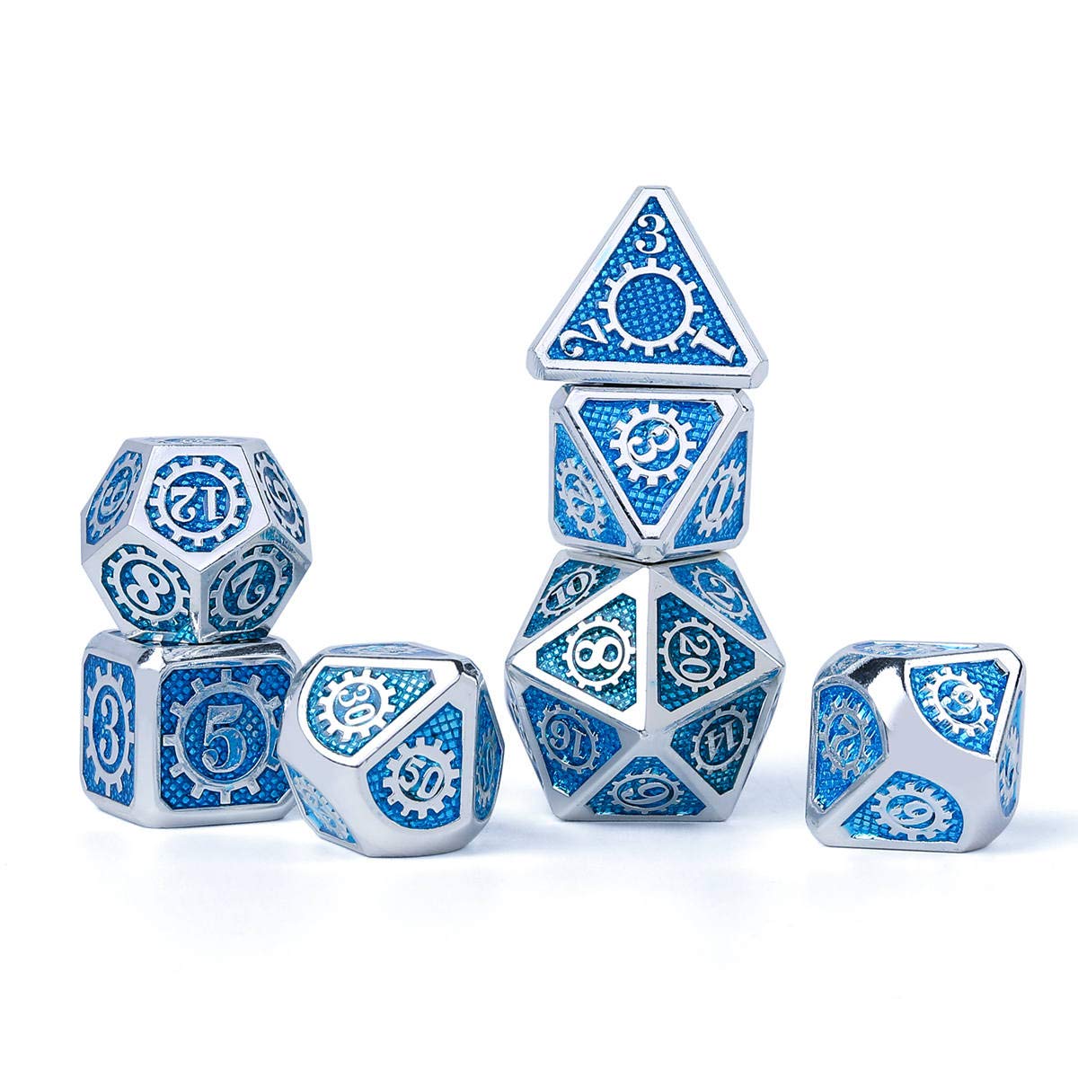 Tbrand DND Metal Dice is Used as Dungeon and Dragon Dice RPG. Its Cool Multiaspect DND Dice Suit Can Be Used as Gift and is Very Suitable for Dice Collectors.