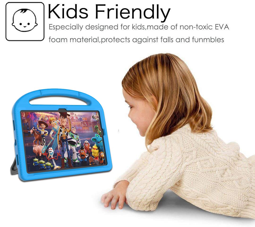 Samsung Galaxy Tab A8 10.5 inch 2022 Case for Kids, DICEKOO Lightweight Shockproof Kid-Proof Cover with Handle Stand for Galaxy Tab A8 10.5” 2022 (SM-X200/X205/X207) - Blue