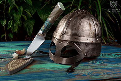 Dalstrong Paring Knife - 4 inch - Valhalla Series - 9CR18MOV HC Steel - Celestial Resin & Wood Handle - Professional Kitchen Knife - Razor Sharp - w/Leather Sheath