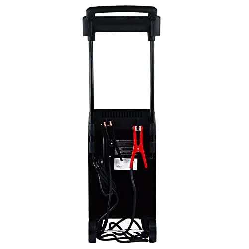 Schumacher SC1352 250A 12V/24V Wheeled Battery Charger and Jump Starter – For Car, SUV, Truck, and Boat – Fully Automatic – 40A and 20A Boost Modes – Battery and Alternator Tester