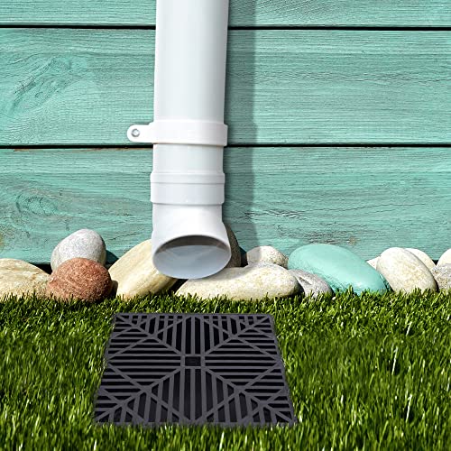 LFUTARI Rain Gutter Downspout Extensions Flexible-No Dig Low Profile Catch Basin Downspout Extension Kit-Down Spout Extender for Yard, Ground and Lawn Included