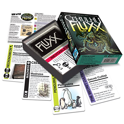 Looney Labs Cthulhu Fluxx Card Game - Dive into The Mysterious World of Cthulhu