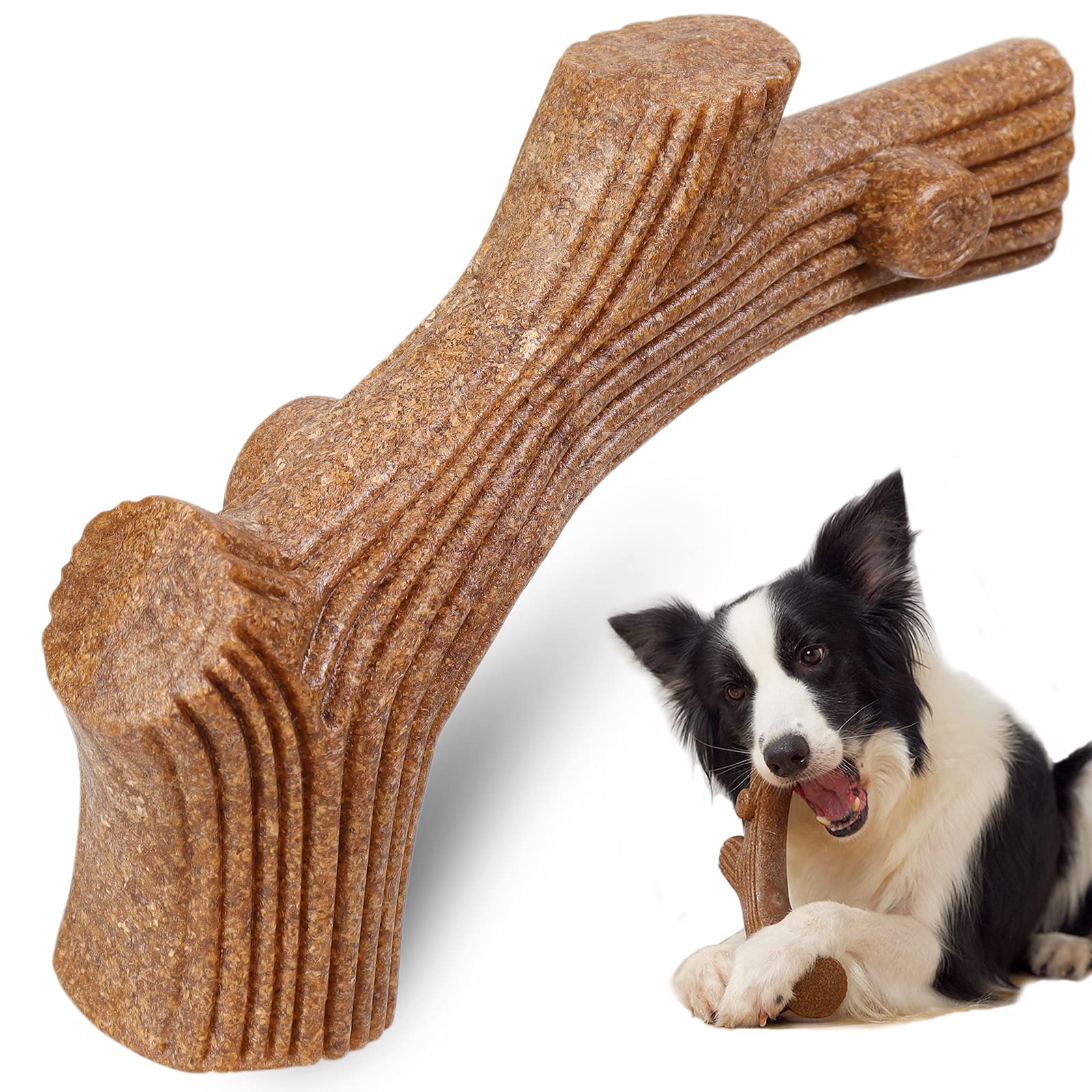 Deummiu Dog Toys for Aggressive Chewers,Indestructible Dog chew Toys for Medium Large Breed - Beef Flavor