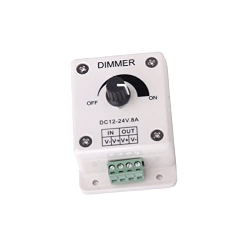 DOITOOL Led Bulb Dimmer Led Light Bulbs Dimming Light Bulbs Controller Adjuster Rotating Light Bulb Tape Light Dimmer Lamp Rotary Dimmer Led Dimmer Switch Dc White Manual Control Lights