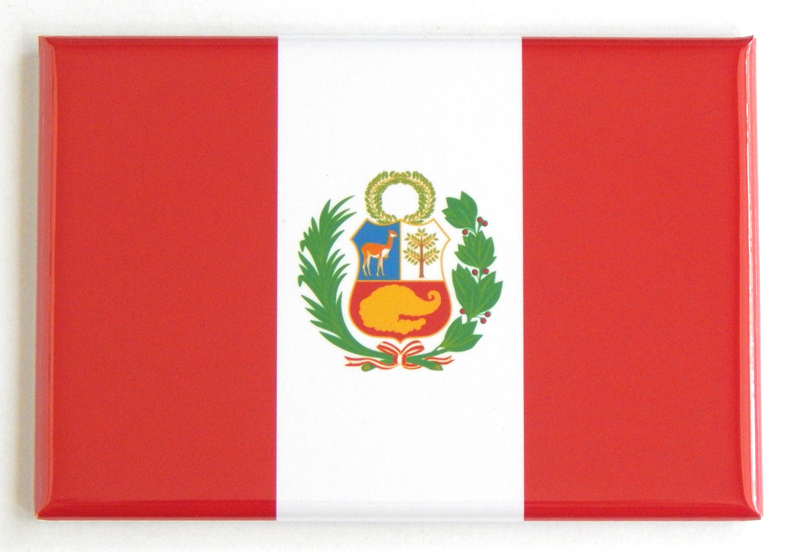 Flag of Peru Fridge Magnet (2 x 3 inches)