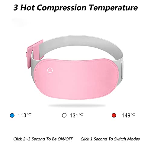 Portable Electric Heating Pad,Lower Back Pain Relief USB Warming Waist Belt,3 Temperature Settings with Auto Shut Off