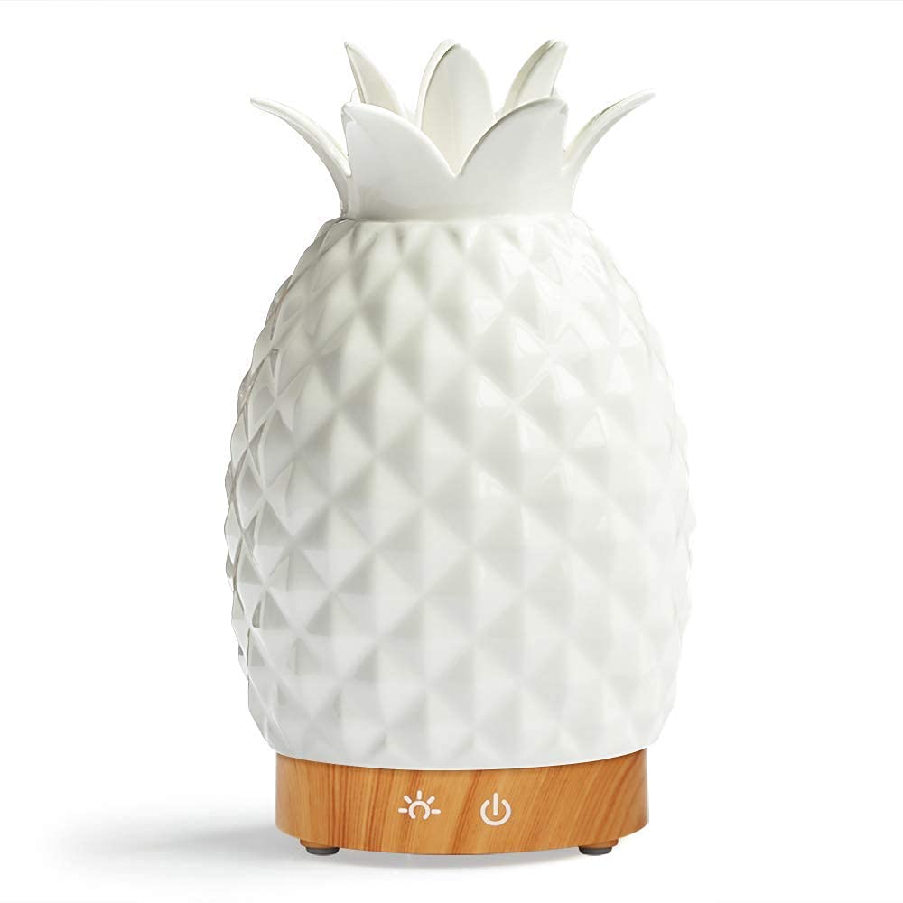 Essential Oil Diffuser 160 ml Cool Mist Humidifier - 7 Color LED Humidifiers Pineapple and Unicorn US120V