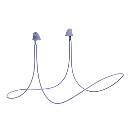 Flare Calmer Secure – Ear Plugs Alternative – Reduce Annoying Noises Without Blocking Sound – Soft Reusable Flexible Silicone with Built-in Lanyard – Purple