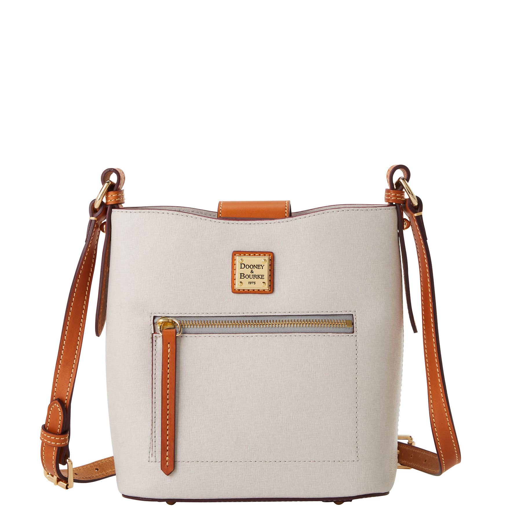 Dooney & Bourke Handbag, Saffiano Small Ridley Crossbody - Ecru