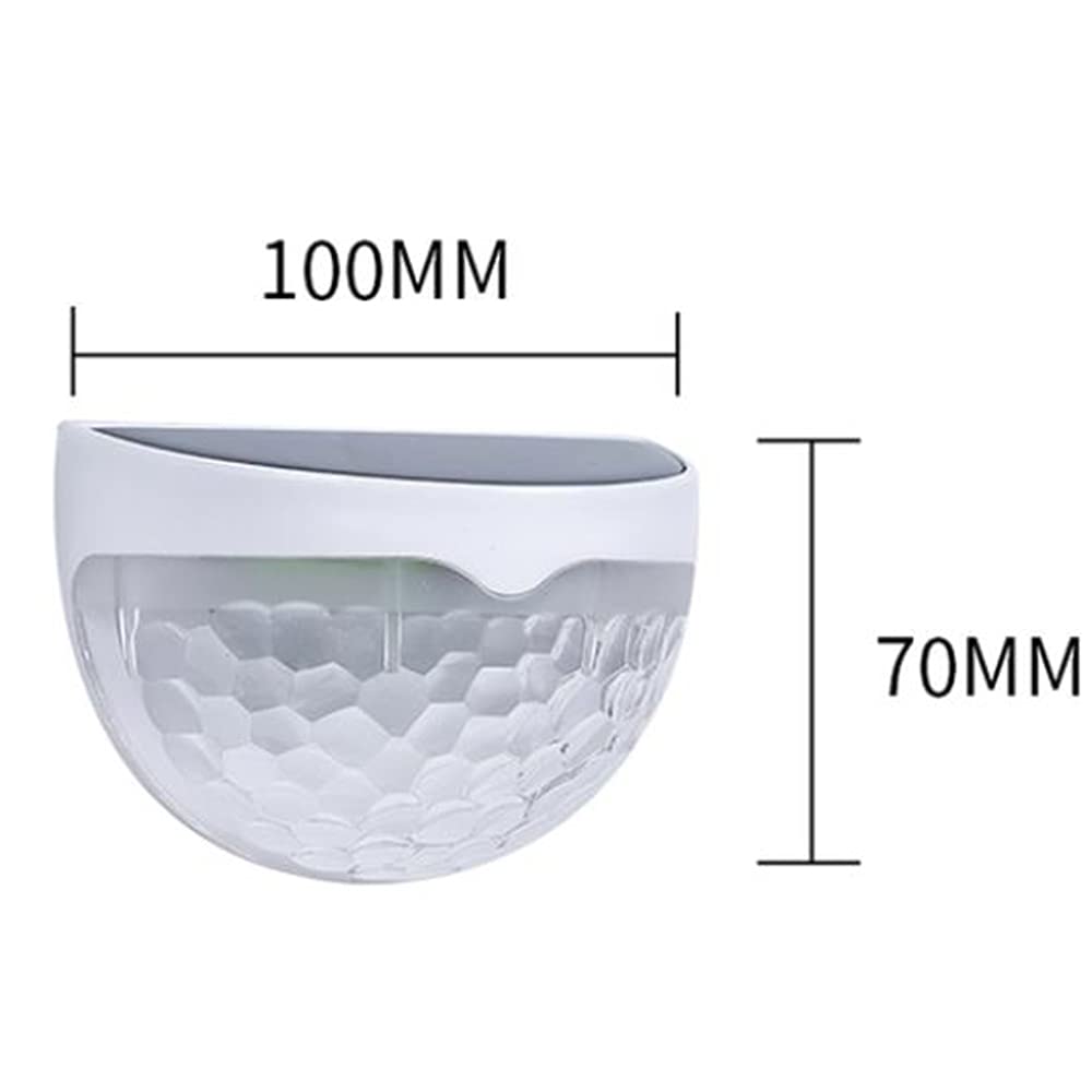 ZHUANYIYI 2 Pieces, Outdoor Solar Light and Shadow Wall Lamp, Garden Fence Step Pavement Waterproof Lighting, Home Garden Landscape Decoration Lamp