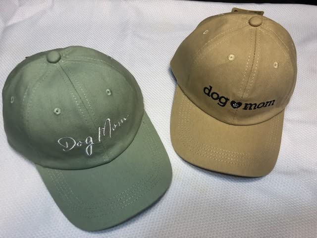 Dog Mom Baseball Cap β Fashionable Embroidered Trucker Hat for Women. Trendy, Light Weight Adjustable Cute Hats for Summer (Khakis), One Size-X-Large