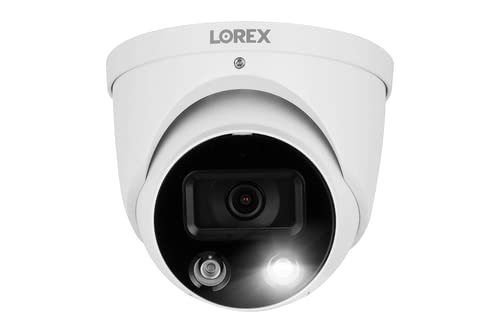 Lorex N4K2SD-84WD-2 4K 8-Channel Fusion NVR System with 4 Smart Deterrence and Mask Detection Security Cameras