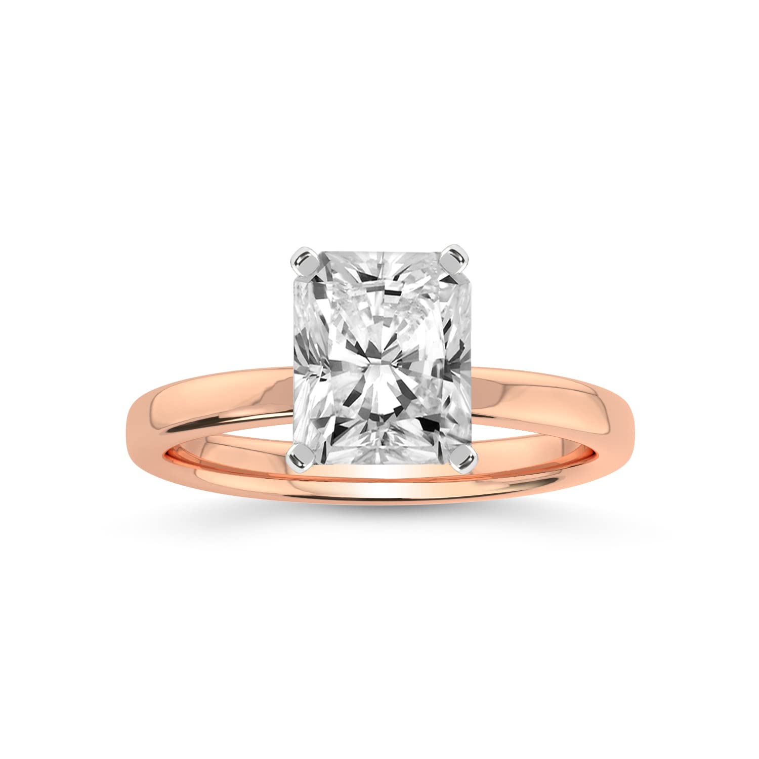 Diamond Engagement Ring For Women | 2 cttw IGI Certified Radiant Shape Lab Grown Diamond Ring | 14ct Or 18ct in White, Yellow Or Rose Gold | Six-Prong Setting | FG-VS1-VS2 Quality | Friendly Diamonds