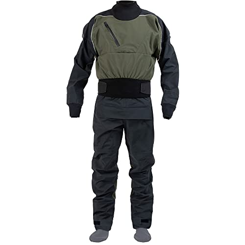 Drysuit 3-Layer Waterproof and Breathable Fabric Mens Paddle Board Performance Kayak Drysuit