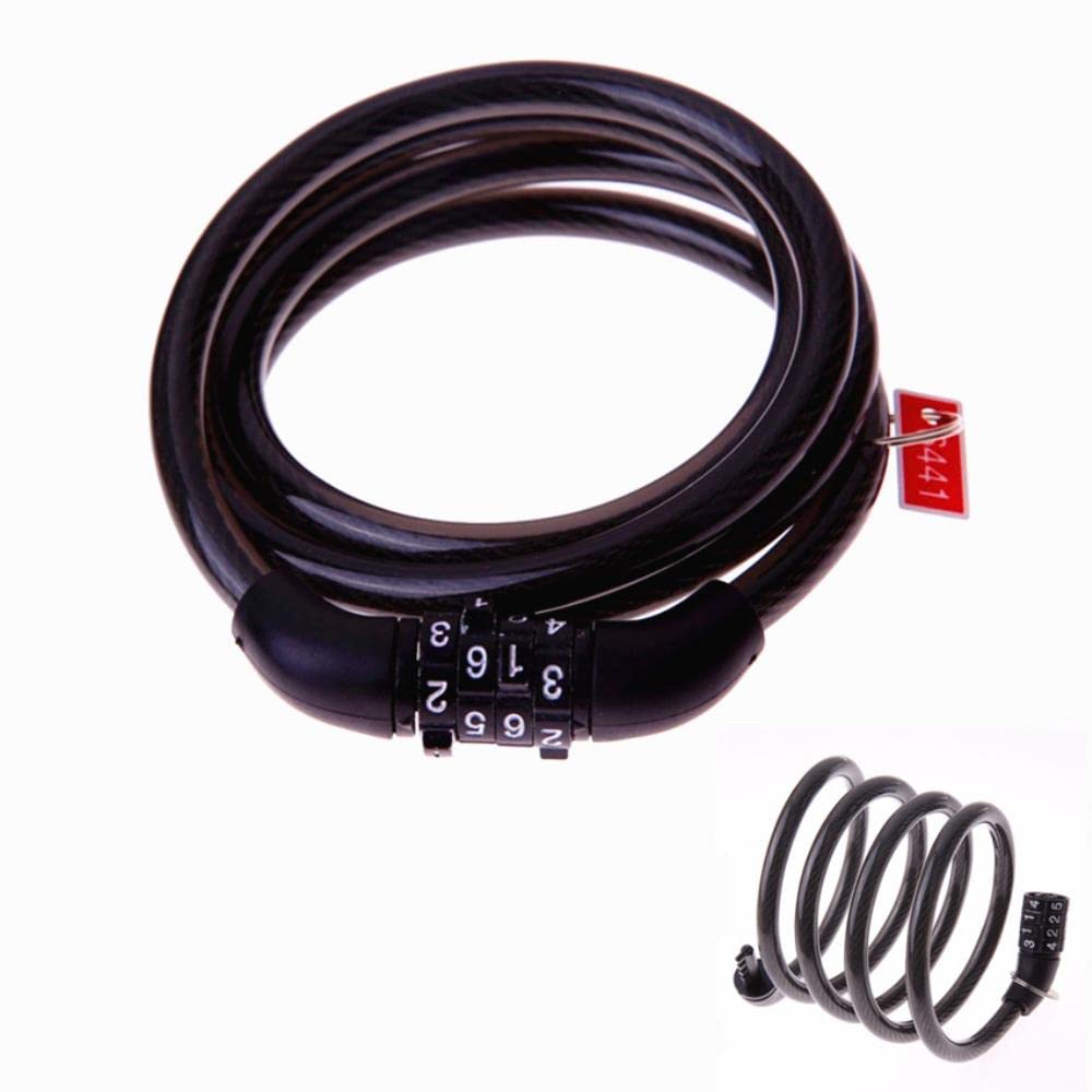 Code Cable Lock Cycling Bicycle Combination Bike Chian Lock Alloy Bike Steel Wire Anti-Theft Security Password Padlock
