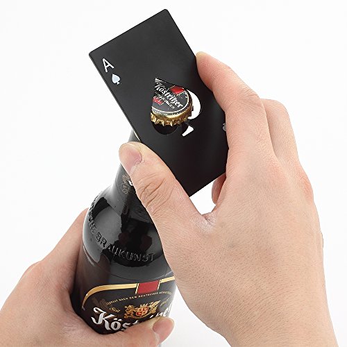 QLL 6 Pack Bottle Opener, Stainless Steel Credit Card Size Casino Bottle Opener
