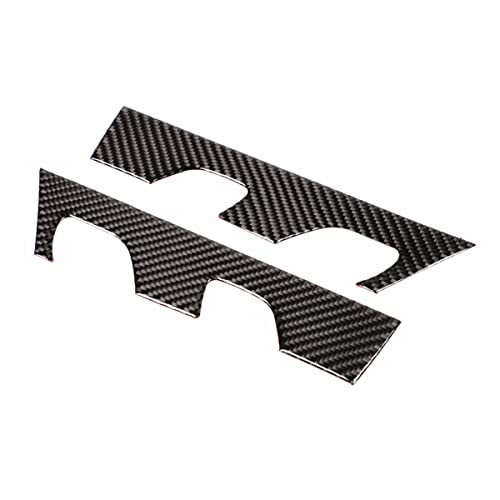 taruisixt for Ford Ranger 2015 2016 2017 2018 2019 2020 2021 Real Carbon Fiber (Soft) Car Back Row Inner Door Decorative 3D Sticker Car Interior Accessories