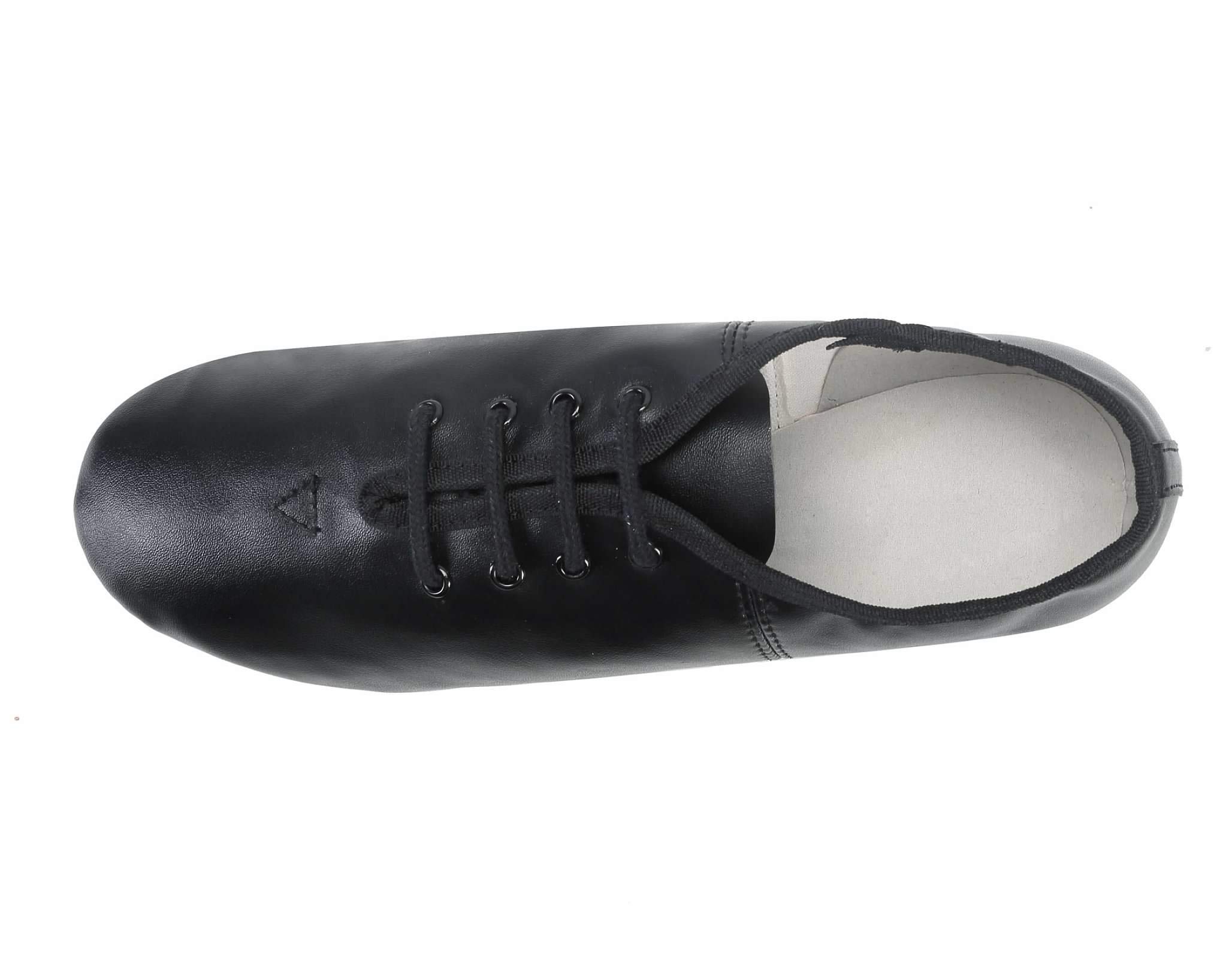Dynadans Unisex PU Leather Upper Lace Up Jazz Shoe for Women and Men's Dance Shoes-Black-5.5M
