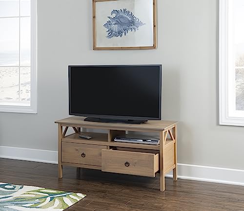 Linon Titian Driftwood TV Stand