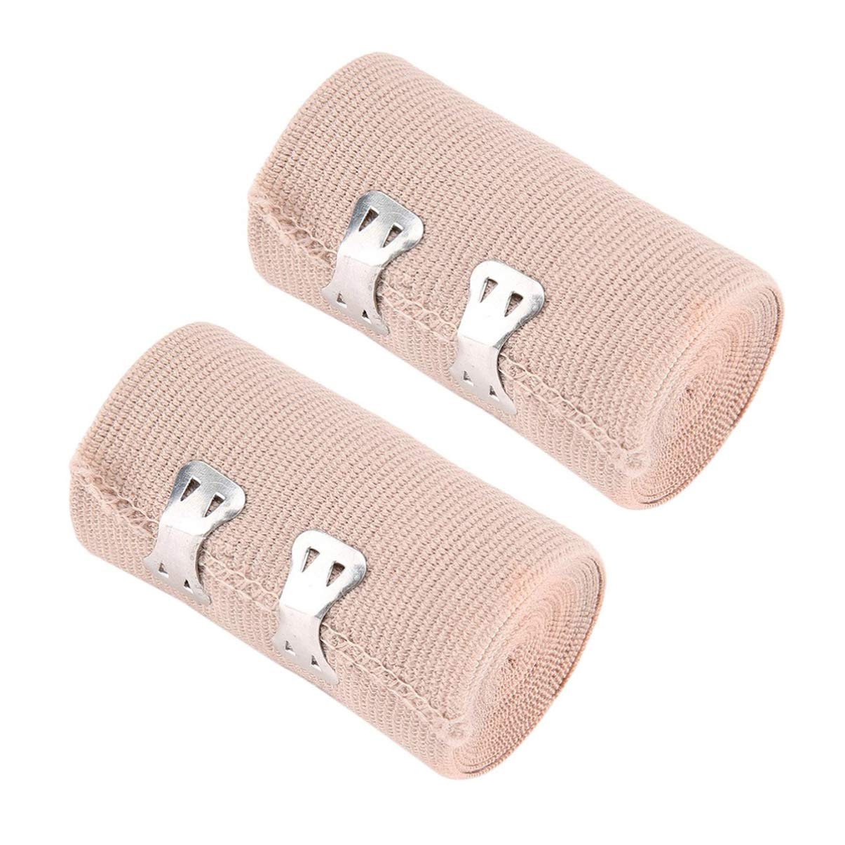 COHEALI Athletic Tape Exercise Handles Elastic Bandages Elastic Bandage Wrap with Clips 4pcs Bandage for Sports Sprains Injuries Ankle Arm Foot Exercise Handles Elastic Bandages First Aid Tape