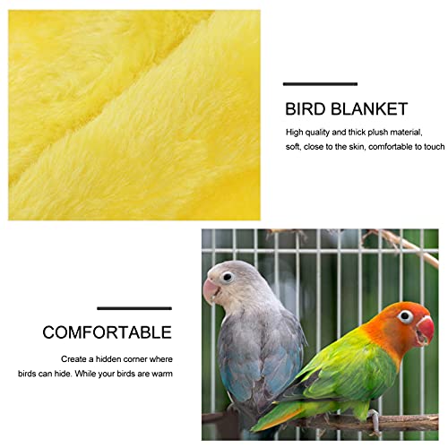 iplusmile Bed Buddy 1pc Sleeping - Winter Yellow Perch Pigeon Furry Fleece Toy Conure Warm Covers Bunk L Parrot Cockatiel Small Msdium Birds Shelter Size Cage Budgie Bedding Corner Plush Hammock