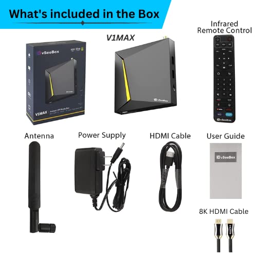 New 2023 vseeBox v1max with Backlit Android TV Box (4GB RAM + 32GB ROM) Fast Delivery 3 Days