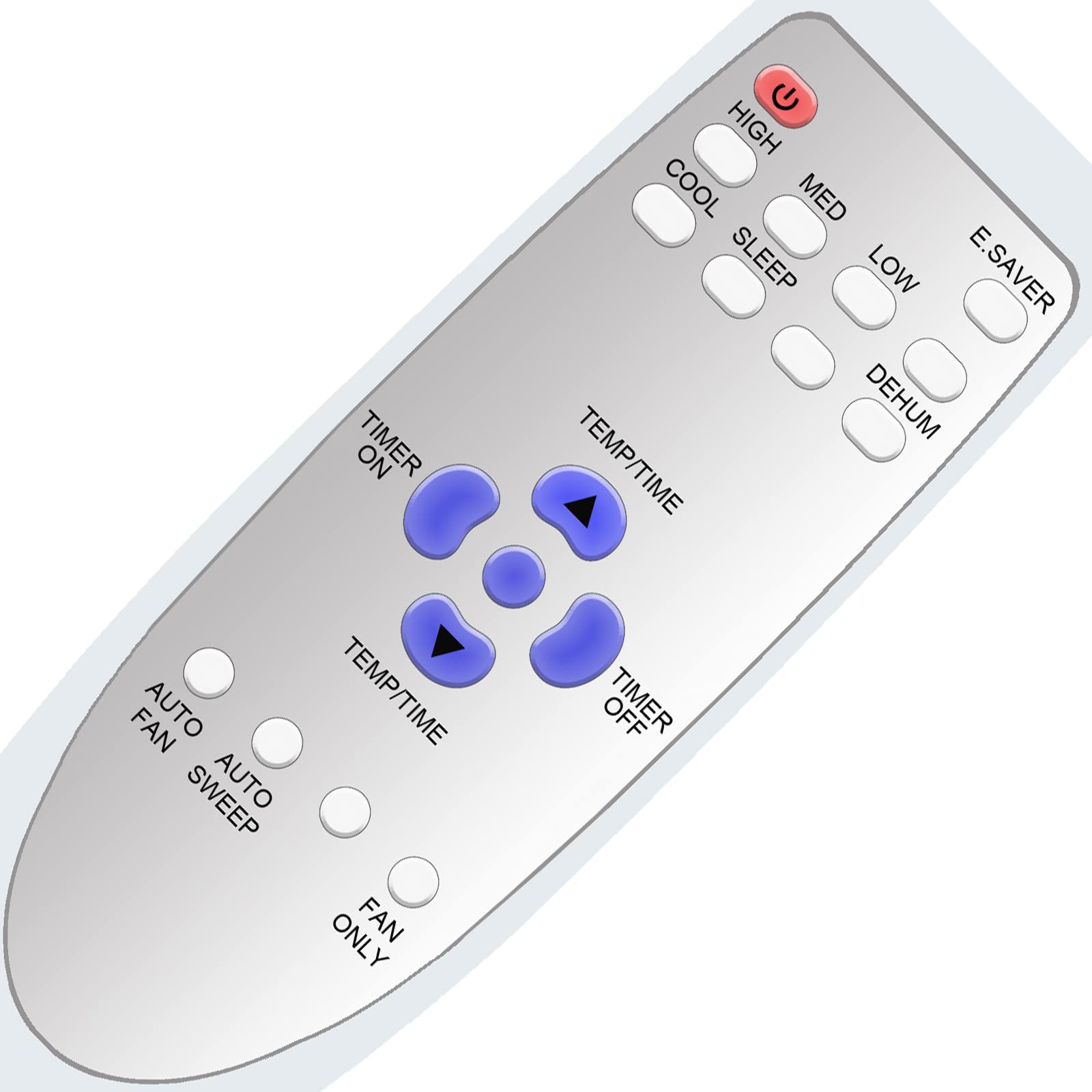 Replacement for Haier Amana Comfort aire Air Conditioner Remote Control AAC061STA AAC081STA AAC101STA AAC121STA AAC182STA VD0805 XV6857 XV4156 AC053E AC053R AC063R AC063E AC083E AC083R AC103E AC103R