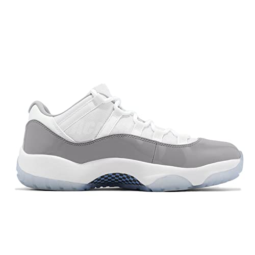 Jordan Mens Air 11 Low AV2187 140 Cement Grey - Size 10.5, White/University Blue/Cement Grey