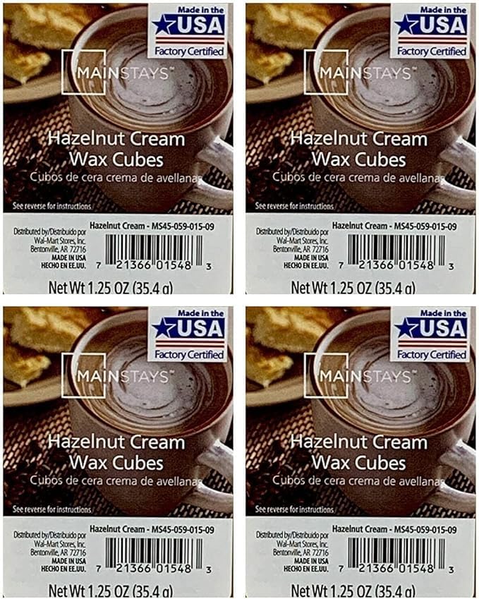 Generic Mainstays Hazelnut Cream Wax Cubes - 4-Pack…, Yellow, msf2494