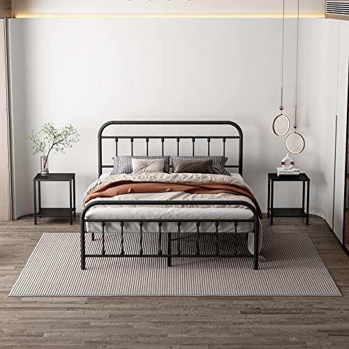 Kujielan Metal Platform Bed Frame - Stylish Simplicity Twin XL Bed Frame with Headboard and Footboard Bed Frame,Under Bed Frame Storage Suitable for Bedroom,Guest Room,Apartment