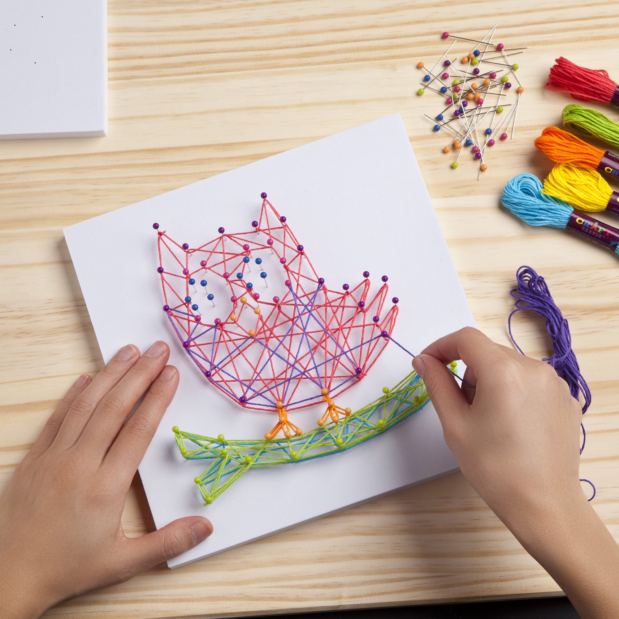 Craft-tastic DIY String Art β Craft Kit for Kids β Everything Included for 3 Fun Arts & Crafts Projects β Owl Series, Large